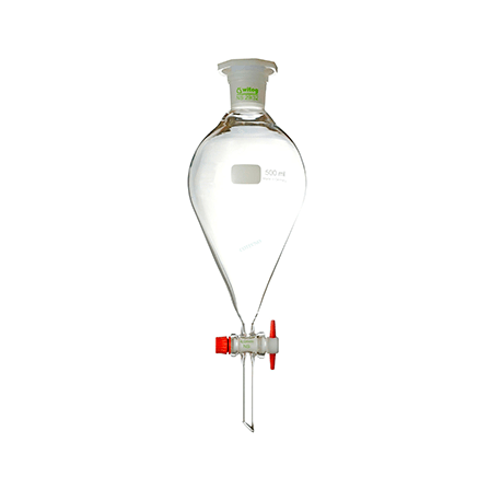 Embudo De Separación, Con Llave De Vidrio Y Tapón De PE / Vidrio, Forma ...