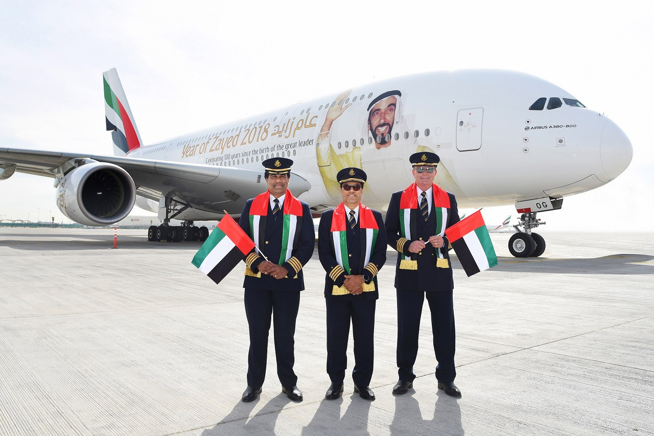 Emirates, Etihad, flydubai og Air Arabia i formasjonsflygning | Dfly
